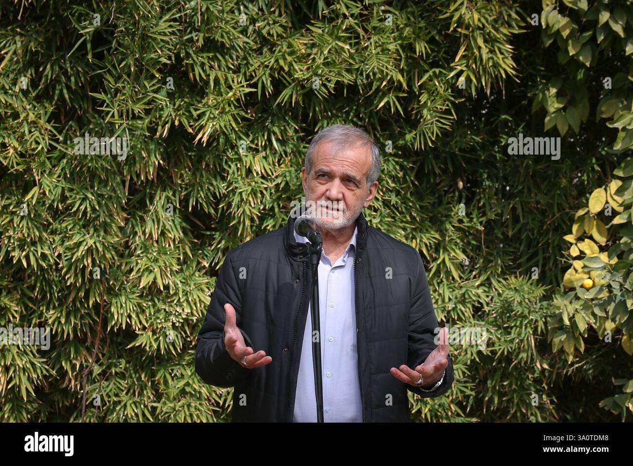 Tehran, Iran. 5th Mar, 2025. Iranian President MASOUD PEZESHKIAN speaks ...