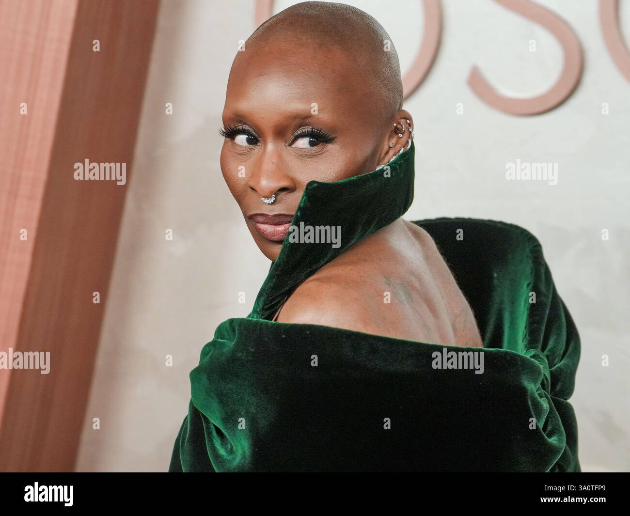 Cynthia Erivo walking on the red carpet at the The 97th Academy Awards ...