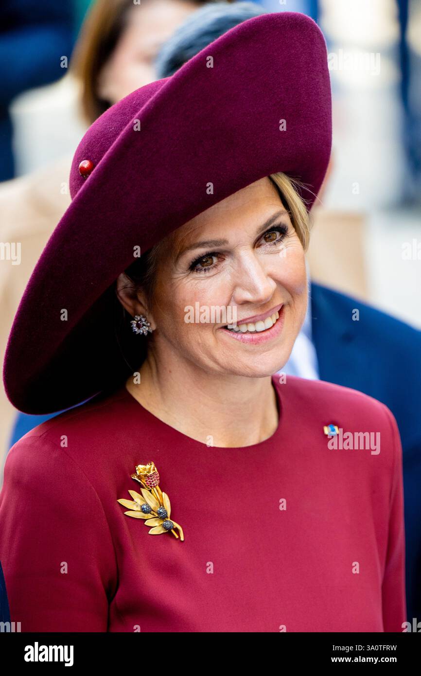 Queen Maxima during a meeting with Mayor Charalambos Prountzos at the ...