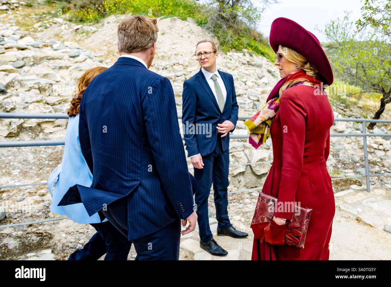 King Willem-Alexander, Queen Maxima during a visit to The Neolithic ...
