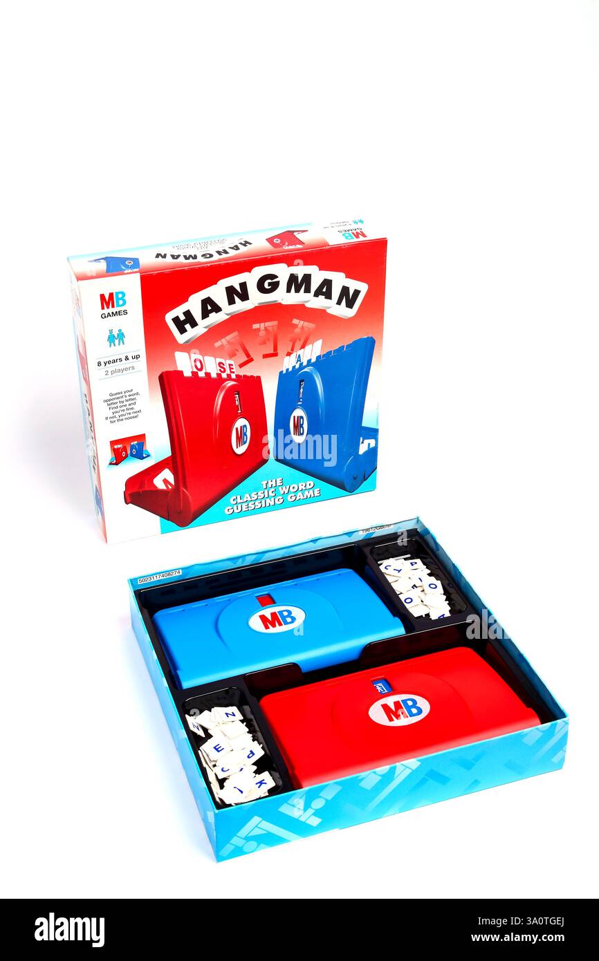 MB Games Hangman classic word game Stock Photo - Alamy