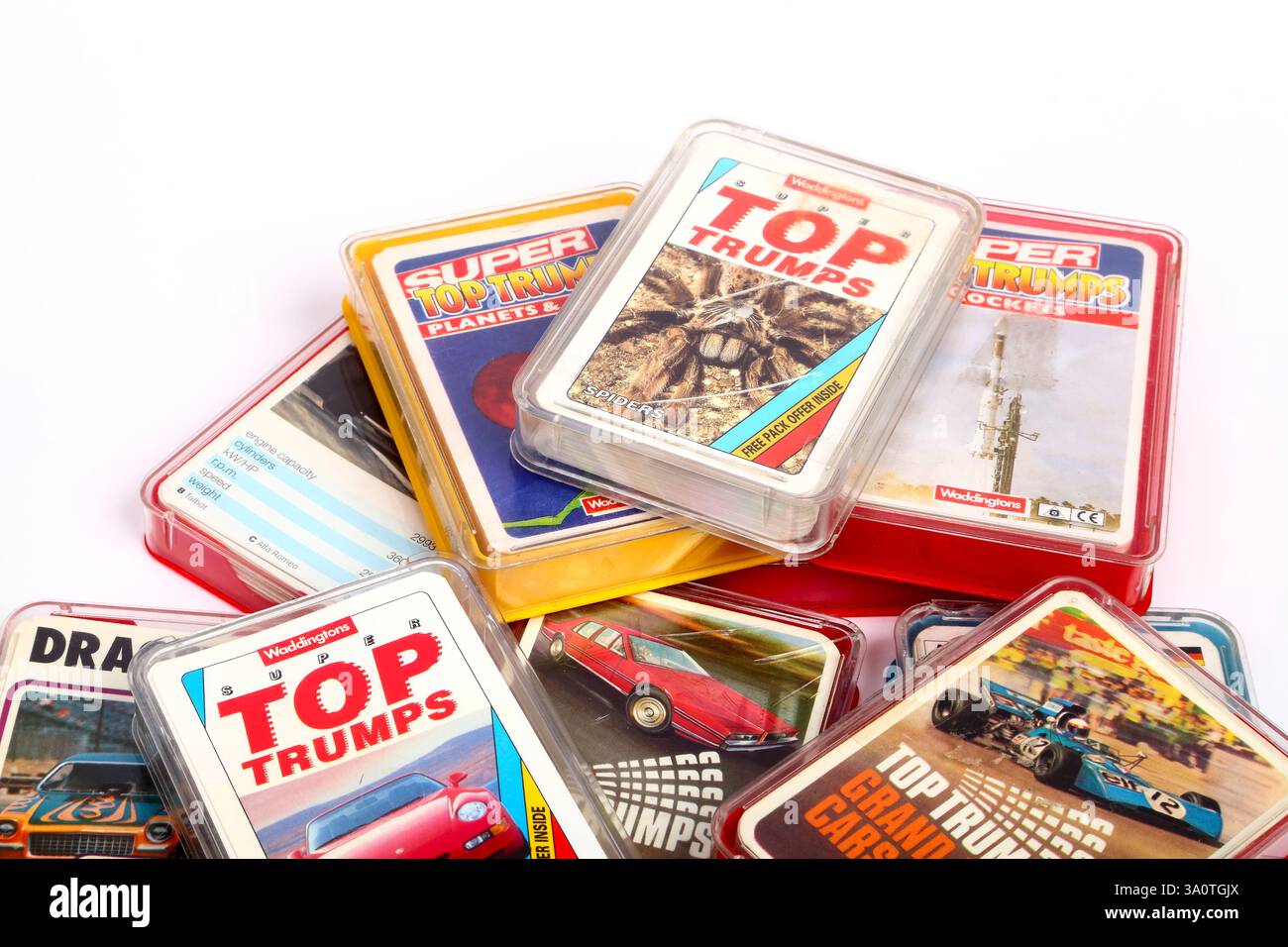 Waddingtons Top Trumps iconic card game from the 1970s - 1980s Stock ...