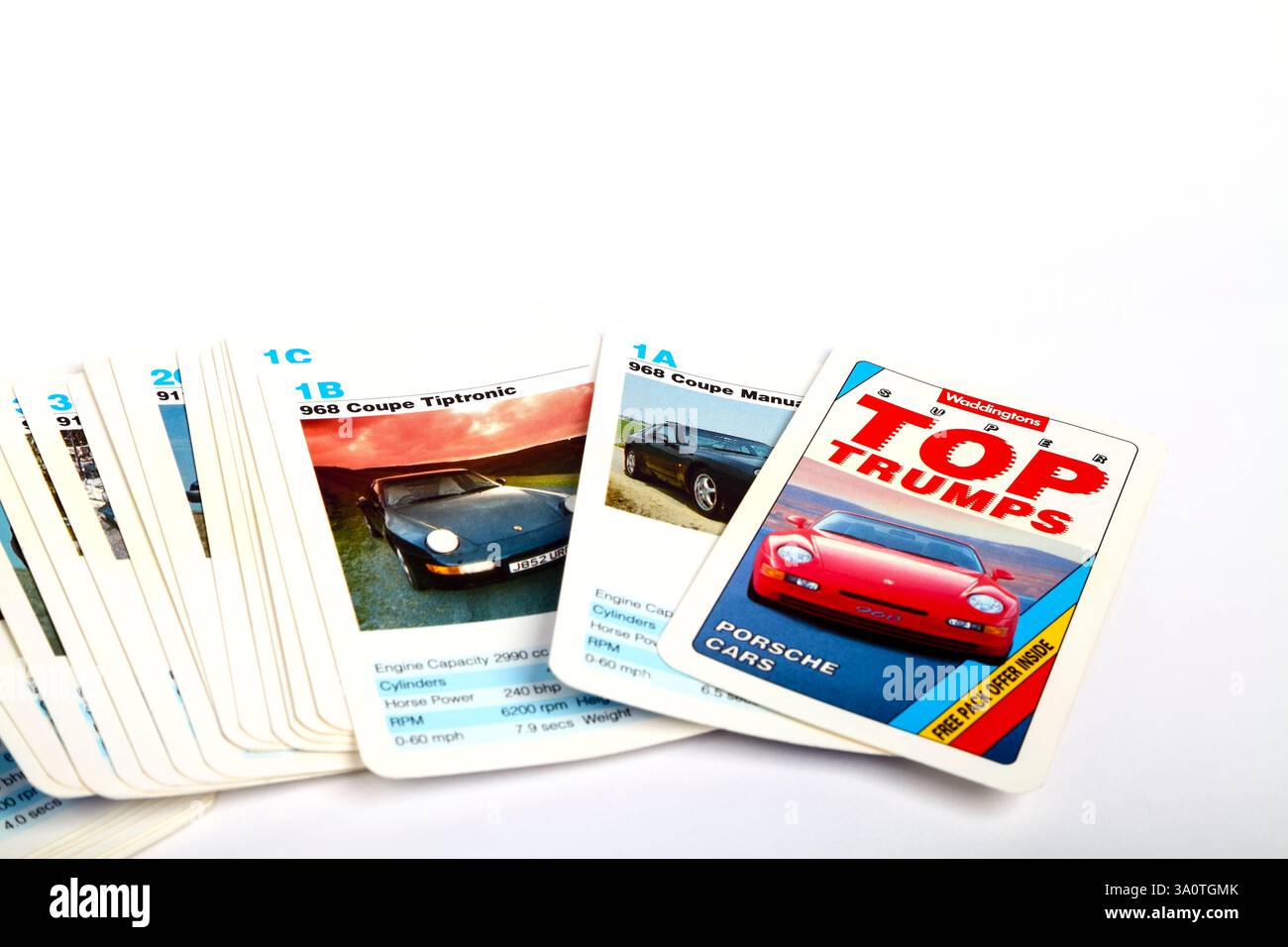 Waddingtons Top Trumps iconic card game from the 1970s - 1980s Stock ...