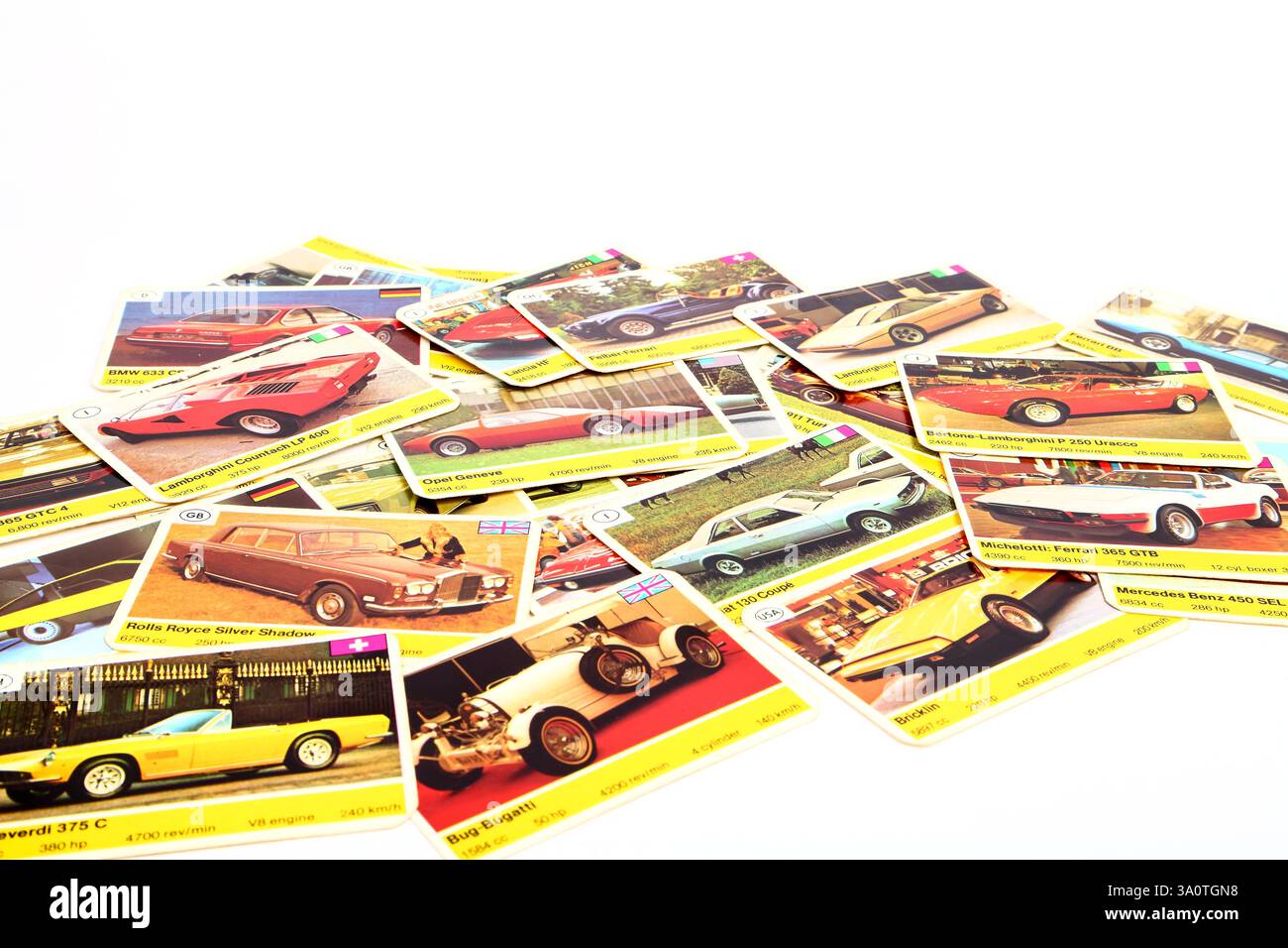 Waddingtons Top Trumps iconic card game from the 1970s - 1980s Stock ...