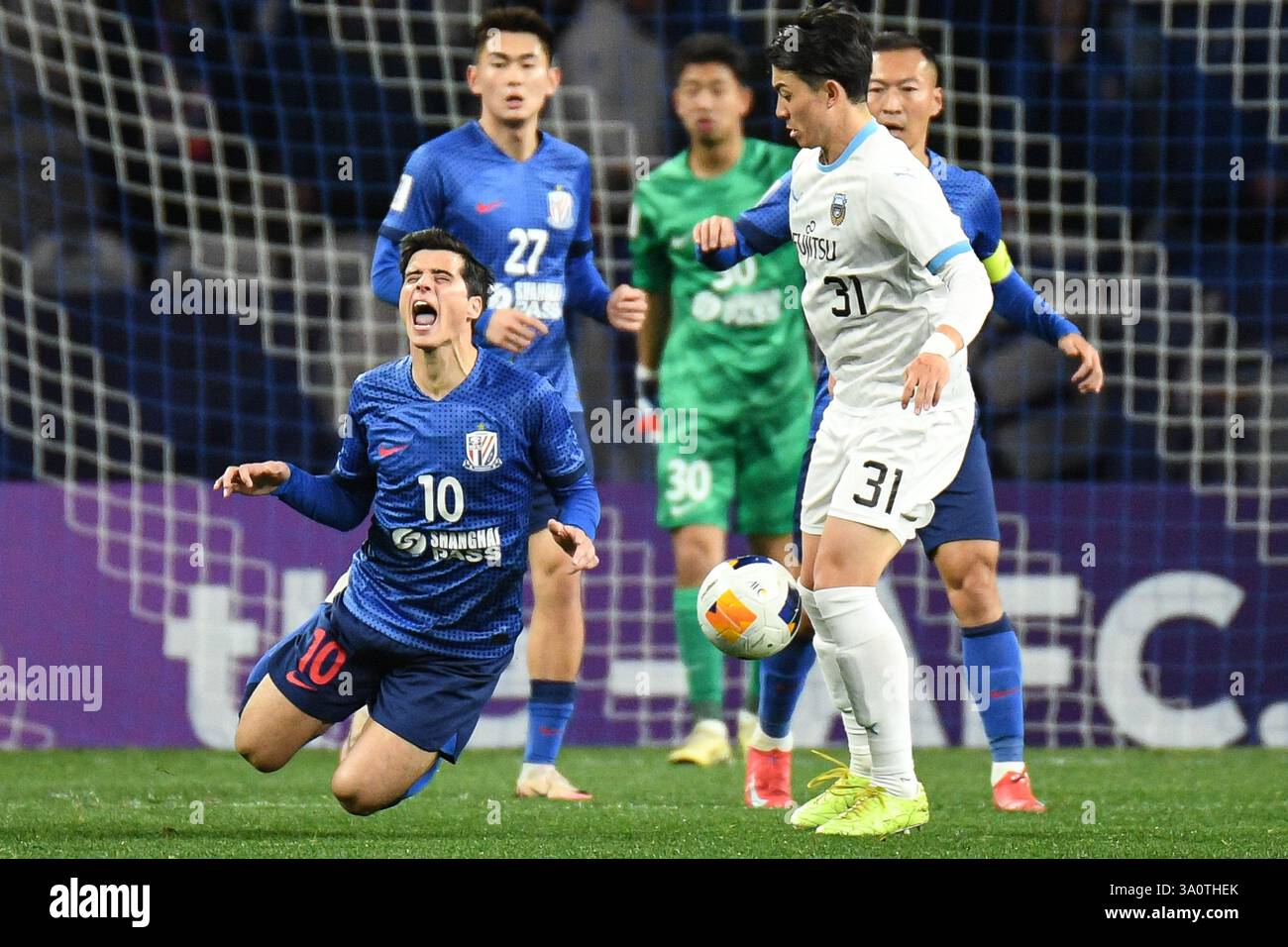 Shanghai, China. 5 March, 2025. João Carlos Teixeira #10 of Shanghai Shenhua FC during the AFC ...