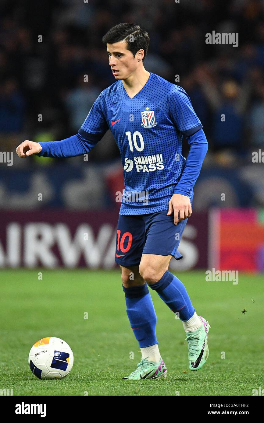 Shanghai, China. 5 March, 2025. João Carlos Teixeira #10 of Shanghai Shenhua FC during the AFC ...