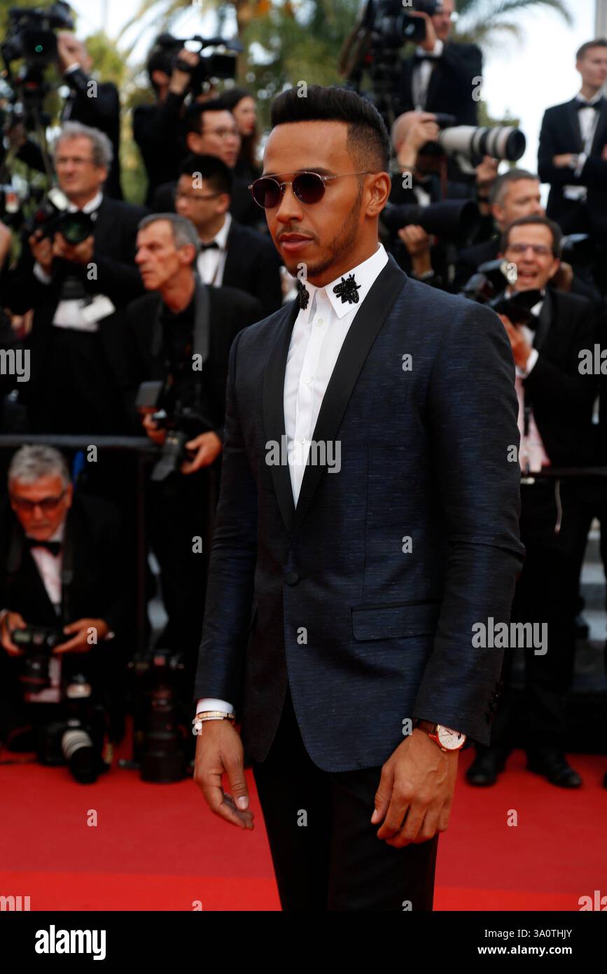 Race car driver Lewis Hamilton attends the premiere of 'The Unknown ...