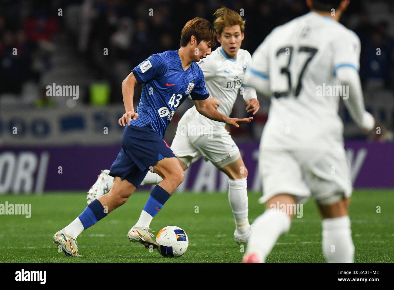 Shanghai, China. 5 March, 2025. Haoyu Yang #43 of Shanghai Shenhua FC ...