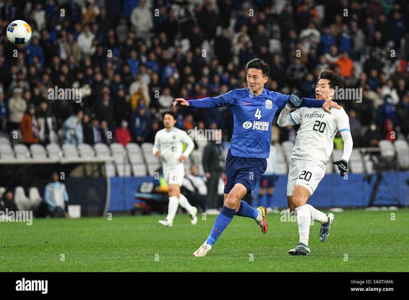 Shanghai, China. 5 March, 2025. Shenglong Jiang #4 of Shanghai Shenhua FC during the AFC ...