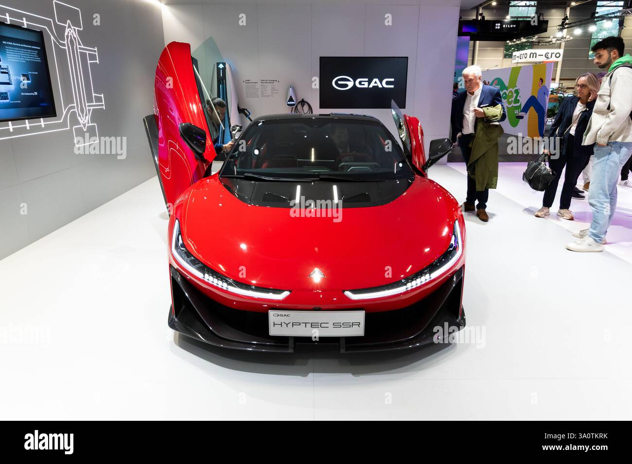 GAC Aion Hyper SSR Electric Supercar at the Paris Motor Show. Paris ...
