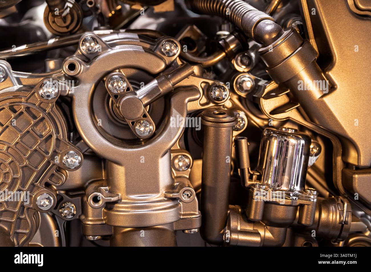 Close up of the mechanics of a car engine Stock Photo - Alamy