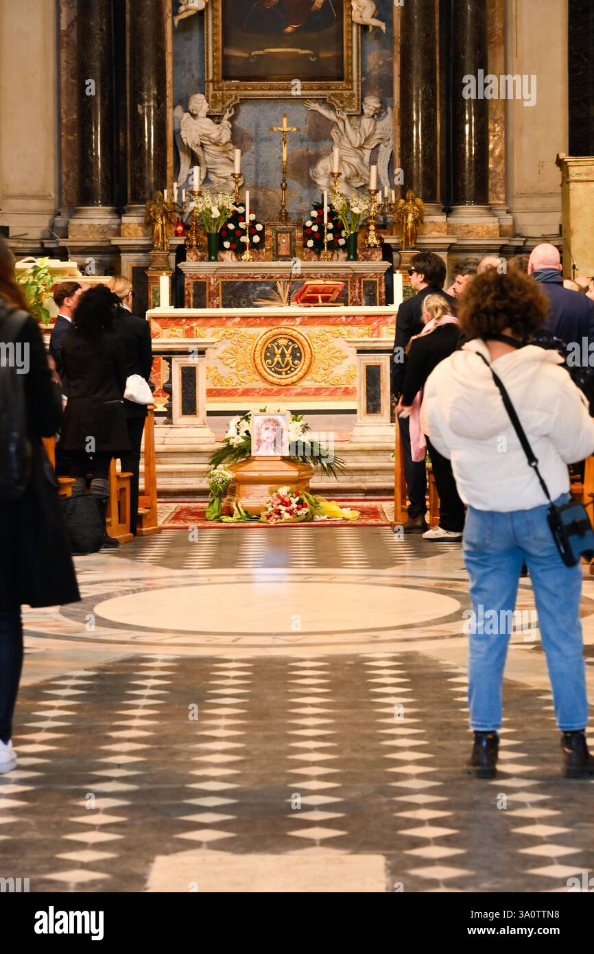 Rome, . 05th Mar, 2025. Rome, Eleonora Giorgi Funeral. In the photo the ...