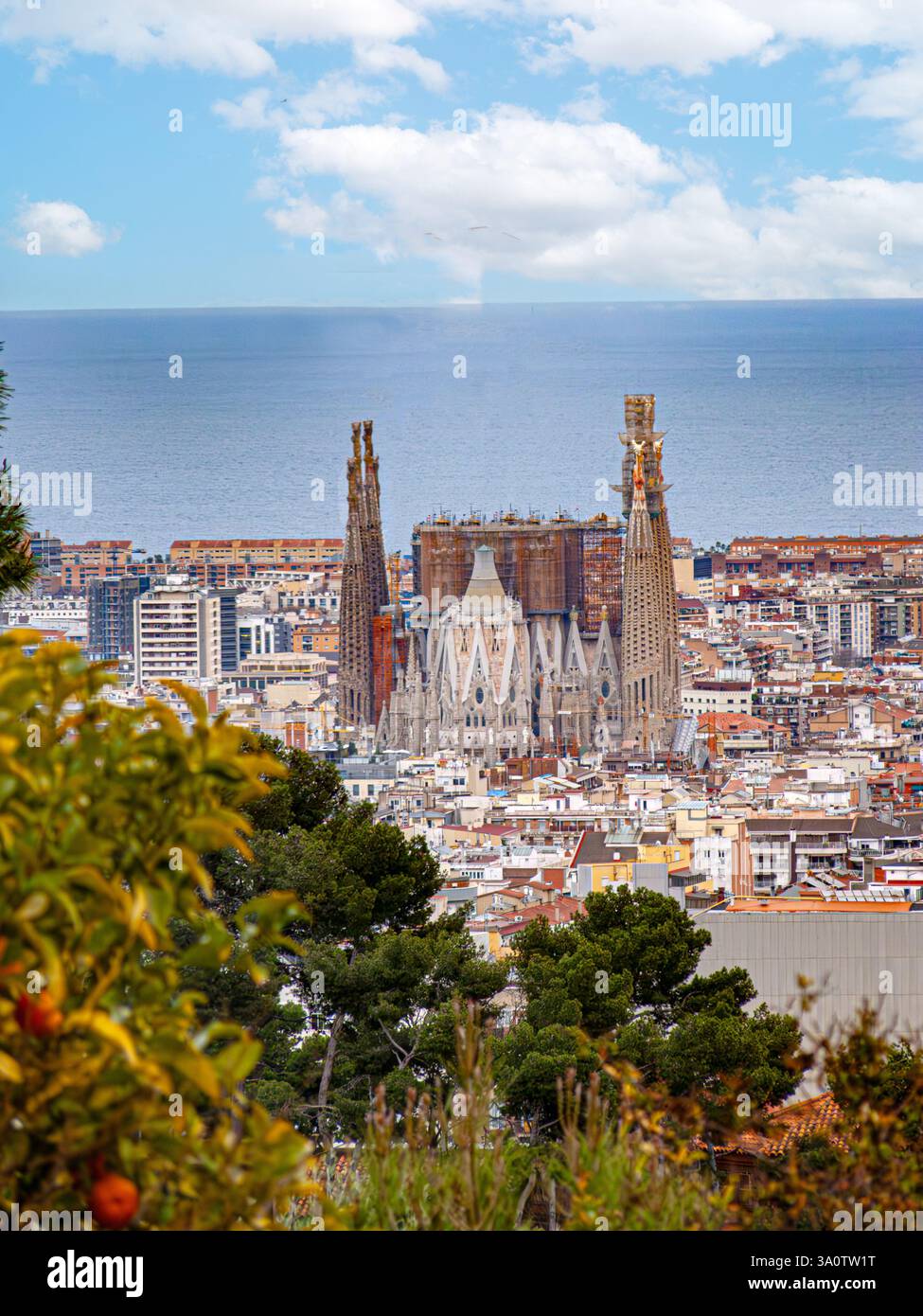 Barcelona, Spain - February 28, 2015: sacrada familia in Barcelona ...