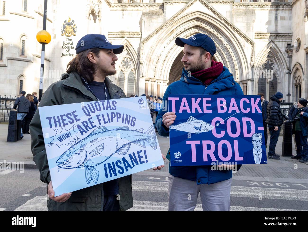 London, UK 5 March 2025 Campaigners from the ocean conservation charity ...