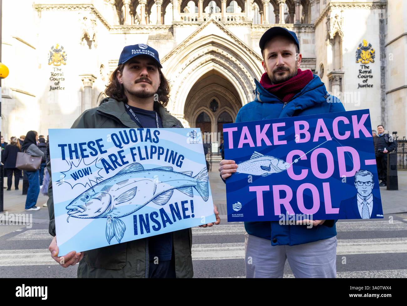 London, UK 5 March 2025 Campaigners from the ocean conservation charity ...
