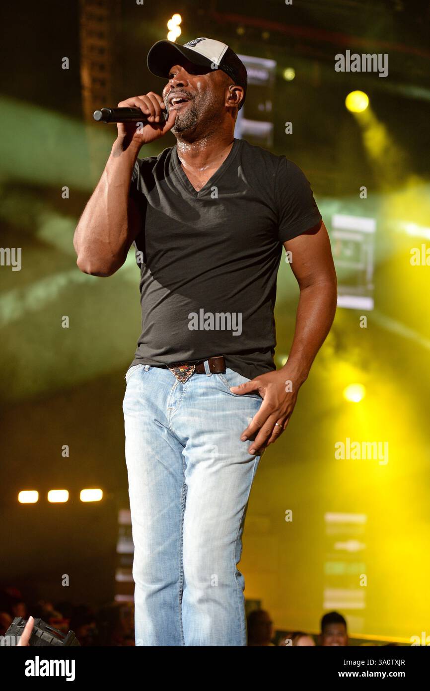 Darius Rucker performs at the Perfect Vodka Amphitheatre on June 4 ...