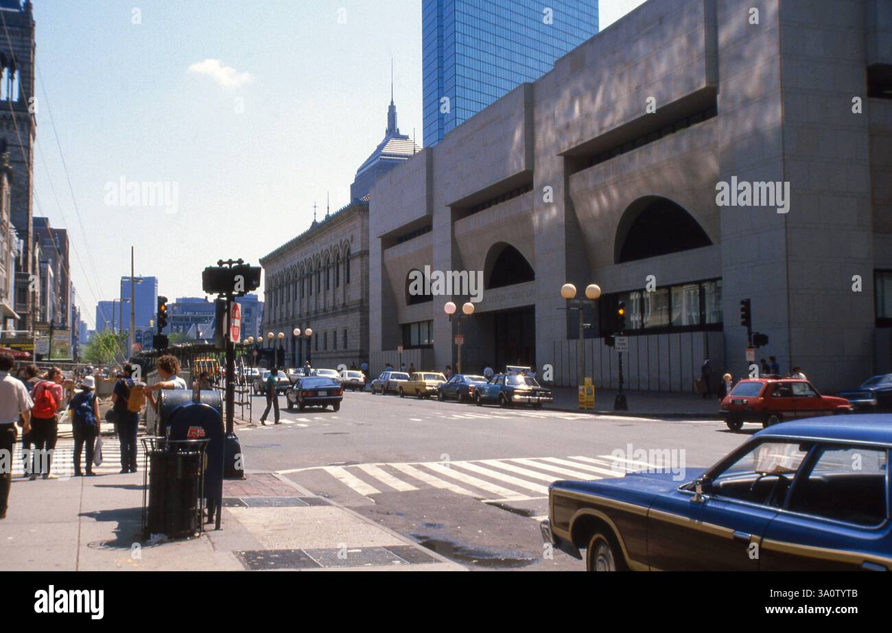 Boston Public Library building designed by Philip Johnson on Boylston ...