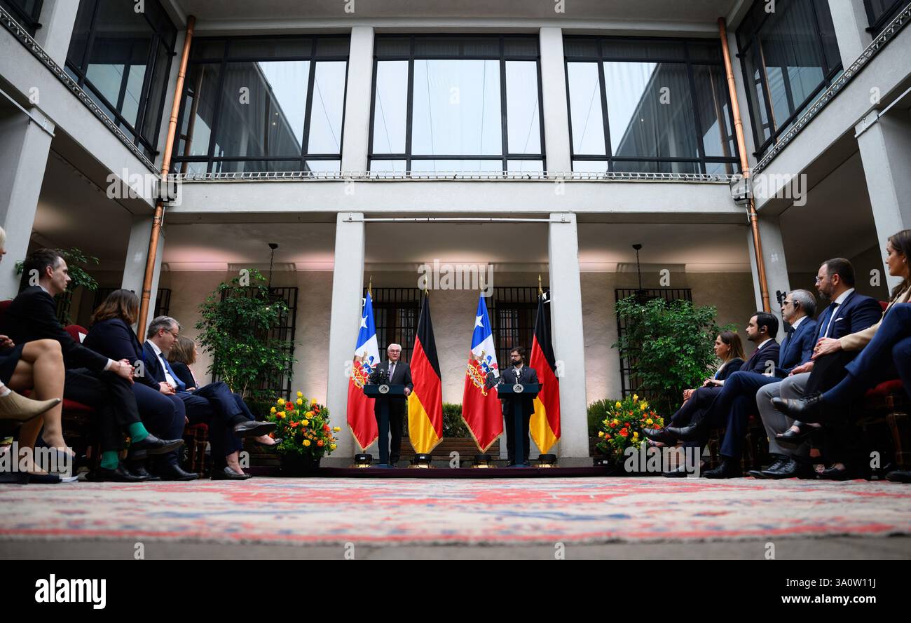 Santiago De Chile, Chile. 05th Mar, 2025. Federal President Frank ...
