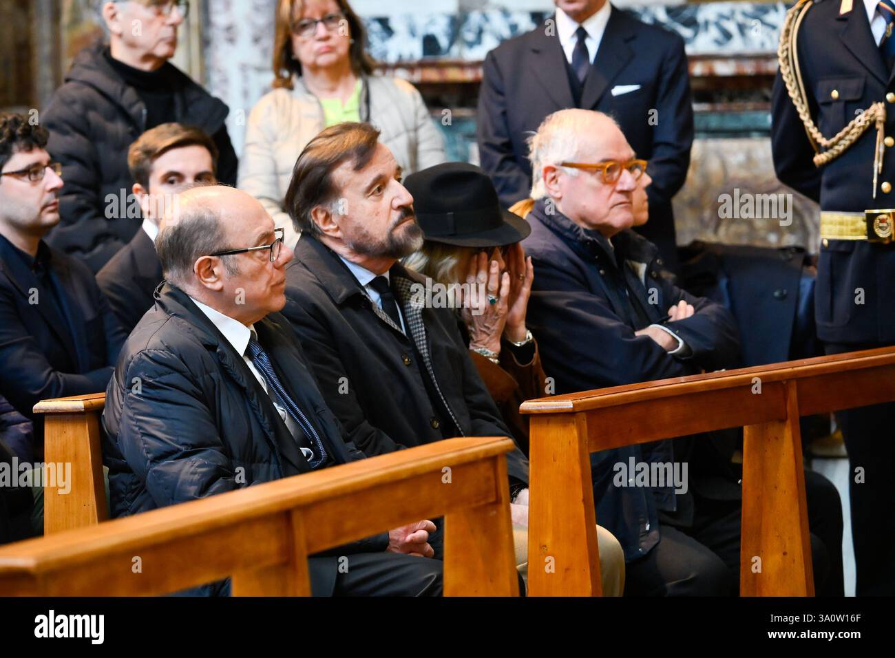 Rome, . 05th Mar, 2025. Rome, Eleonora Giorgi Funeral. In the photo ...