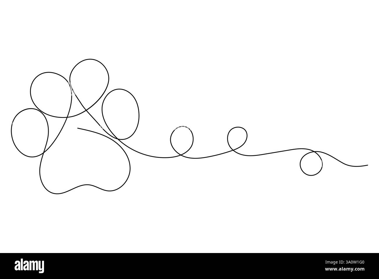 One line art animals Cut Out Stock Images & Pictures - Alamy