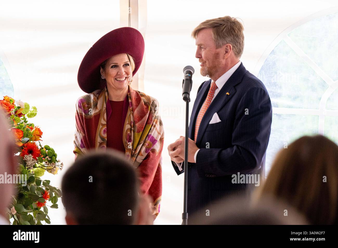 King Willem-Alexander, Queen Maxima during a meeting with Dutch people ...