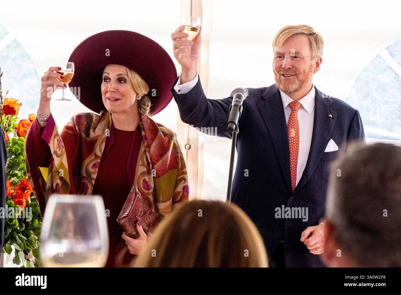 King Willem-Alexander, Queen Maxima during a meeting with Dutch people ...