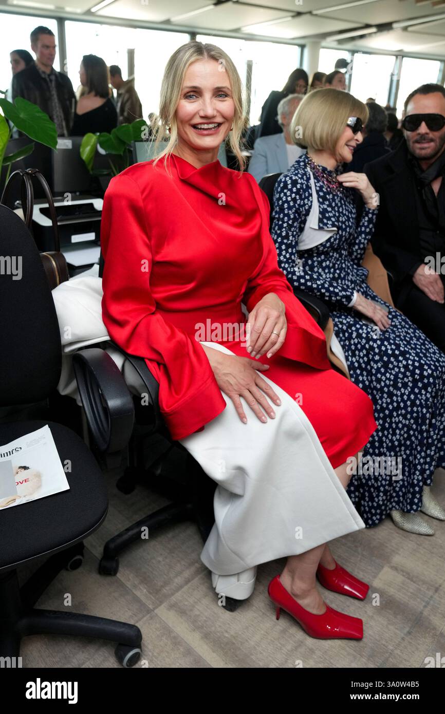 Cameron Diaz attends the Stella McCartney Fall/Winter 2025-2026 ...