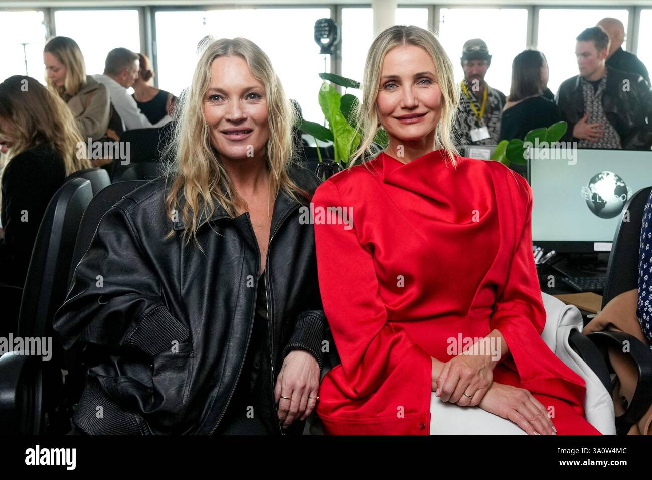 Kate Moss, left, and Cameron Diaz attend the Stella McCartney Fall ...