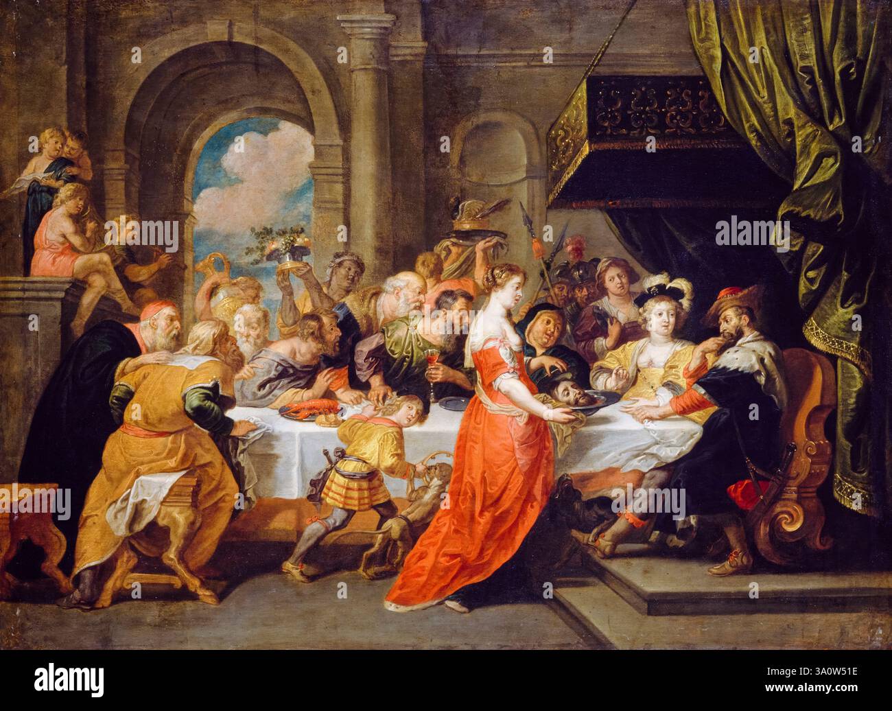 Herod’s Feast, Salome brings the head of Saint John the Baptist to King ...
