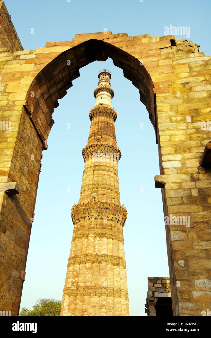 Qutub Minar is a historical minaret built mostly during the years 1199 ...
