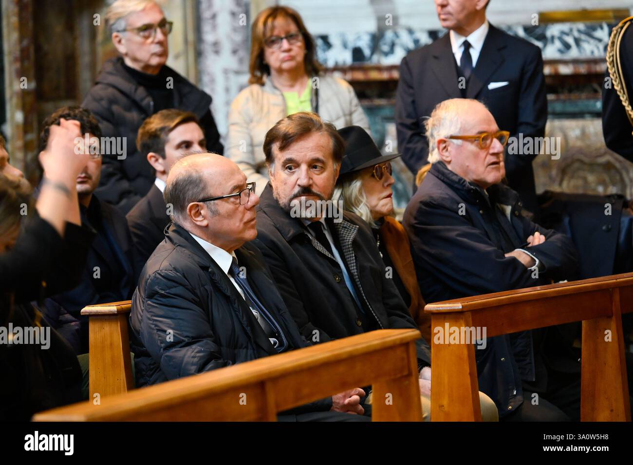 Rome, . 05th Mar, 2025. Rome, Eleonora Giorgi Funeral. In the photo ...