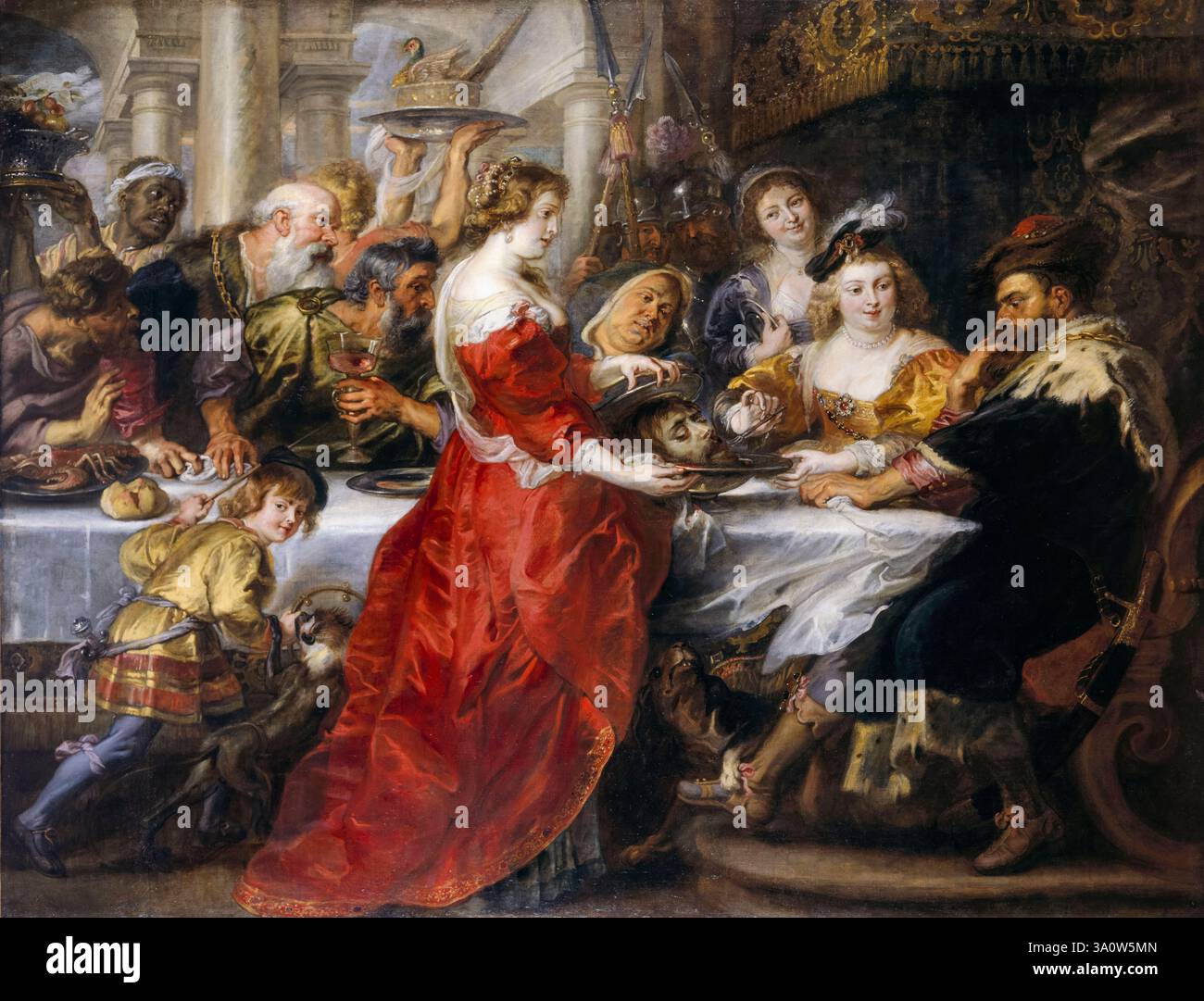 The Feast of Herod, Salome brings the head of St John the Baptist to ...