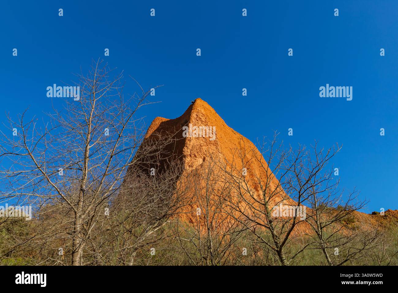 View of Las Medulas historic mining site, Las Medulas Natural Park, El ...