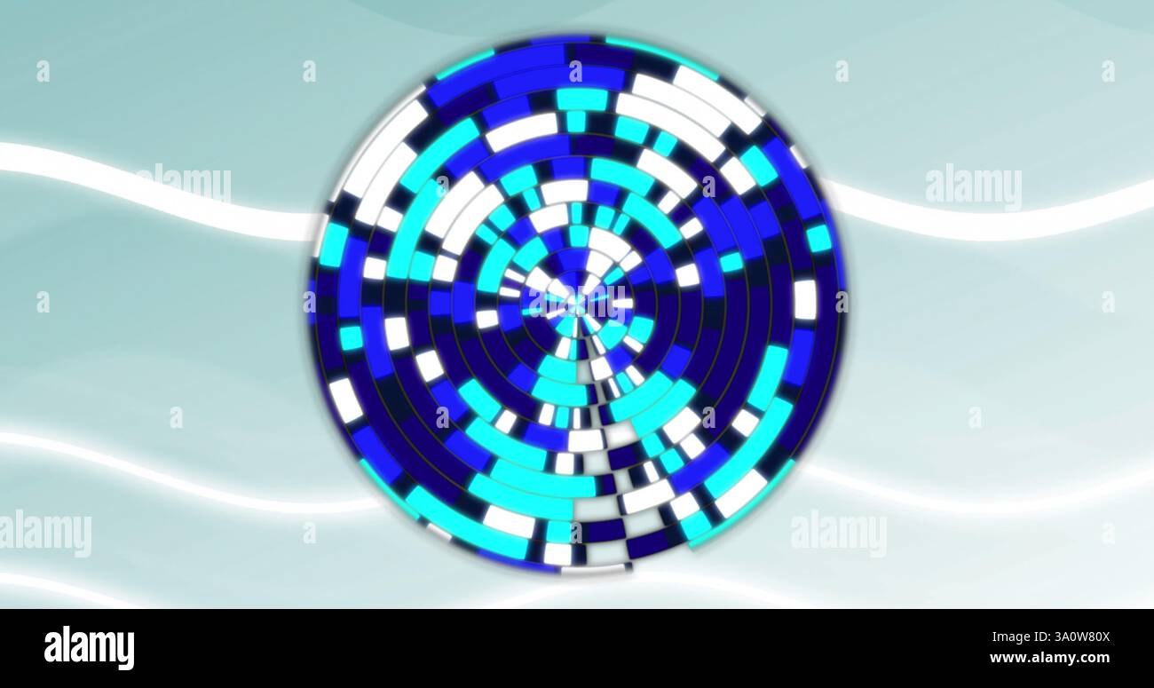 Animation blue white shapes moving hi-res stock photography and images ...