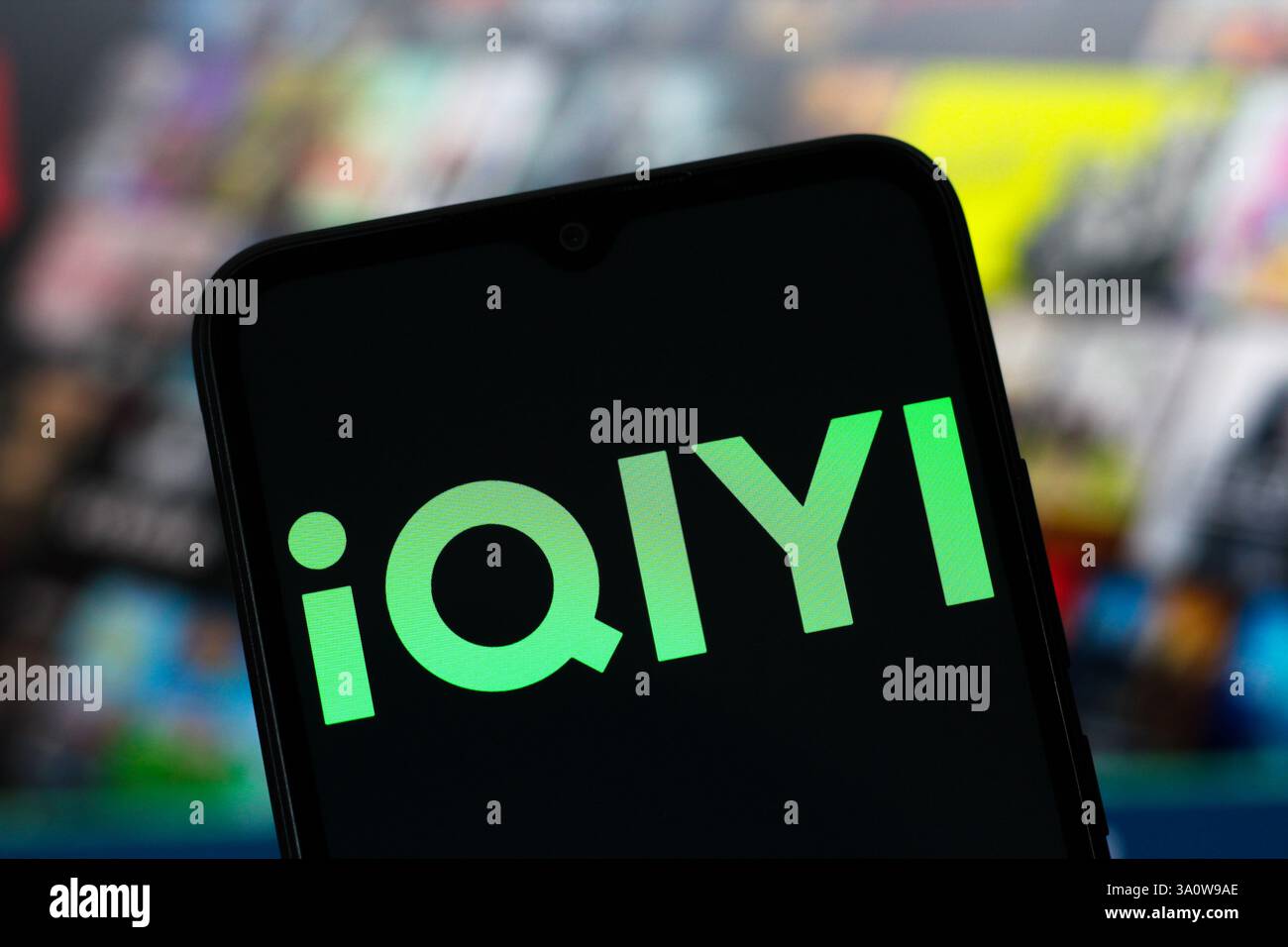 In this photo illustration, the iQIYI logo is seen displayed on a ...