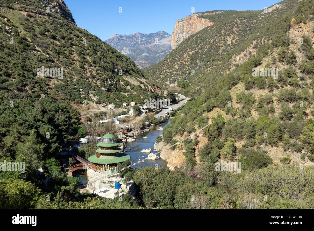 The Akchour waterfalls are a hidden gem near Chefchaouen, Morocco Stock ...