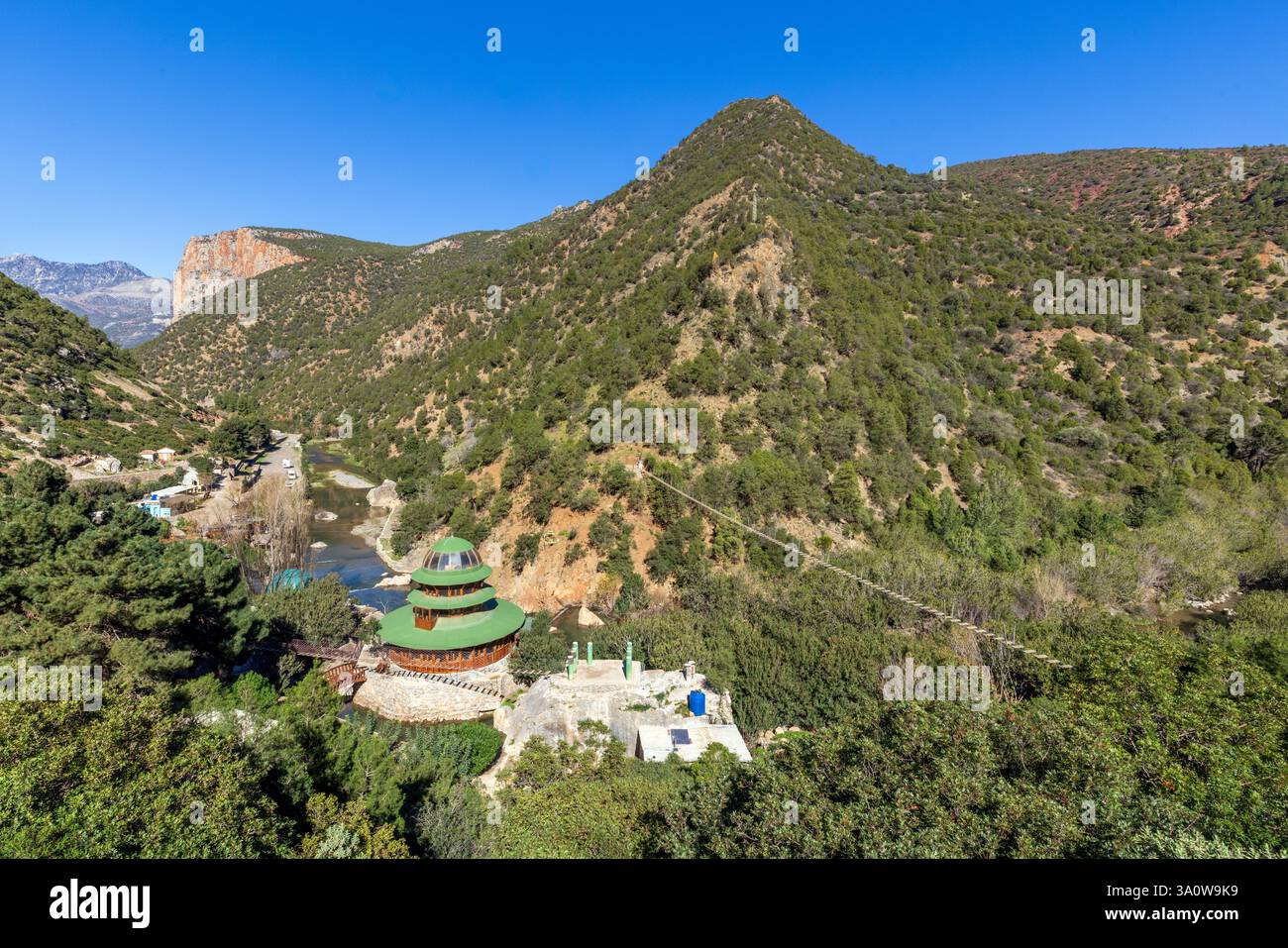 The Akchour waterfalls are a hidden gem near Chefchaouen, Morocco Stock ...