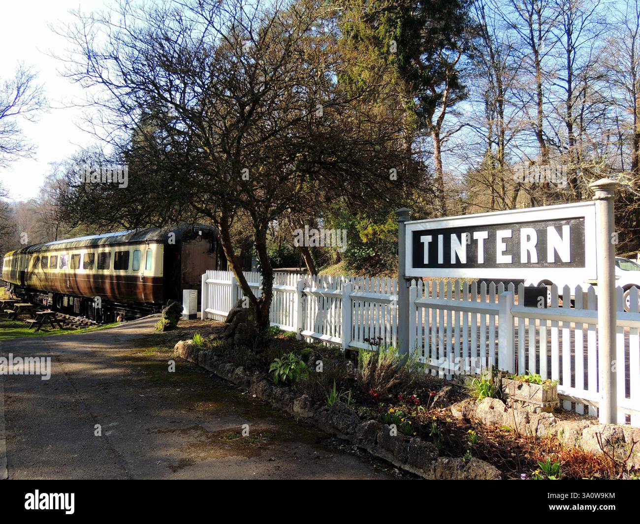 The old station Tintern Monmouthshire Wales Stock Photo - Alamy