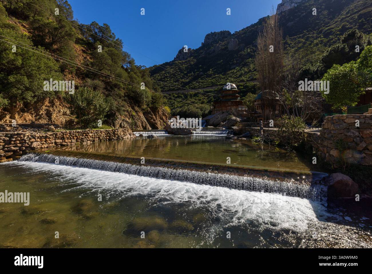 The Akchour waterfalls are a hidden gem near Chefchaouen, Morocco Stock ...