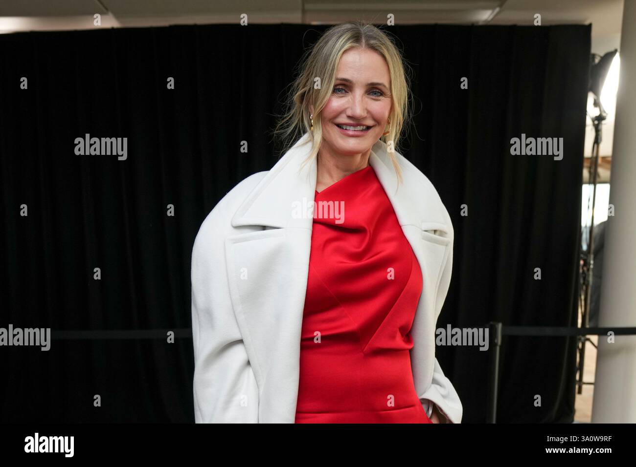 Cameron Diaz backstage after the Stella McCartney Fall/Winter 2025-2026 ...