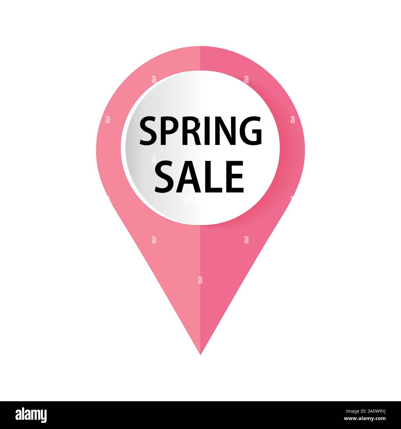 Bright and eye-catching spring sale promotional sign designed to ...