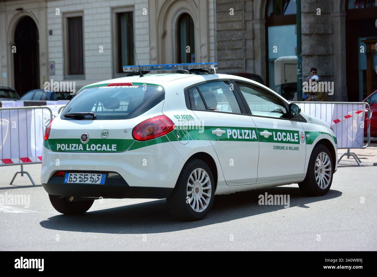 police car, Milan, Milano, Italy, Europe Stock Photo - Alamy