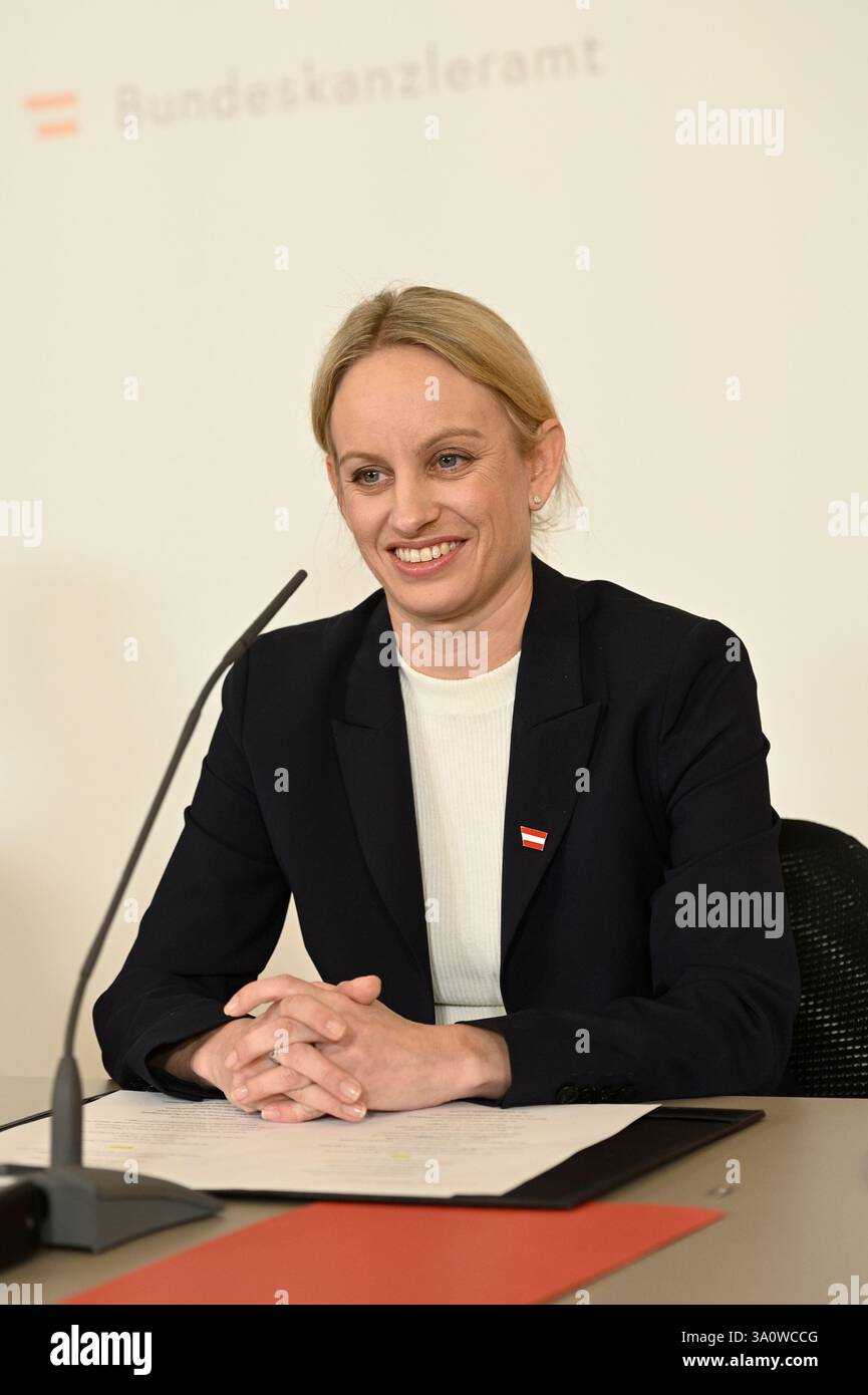 Vienna, Austria. 5th Mar, 2025. Press foyer after the Council of ...