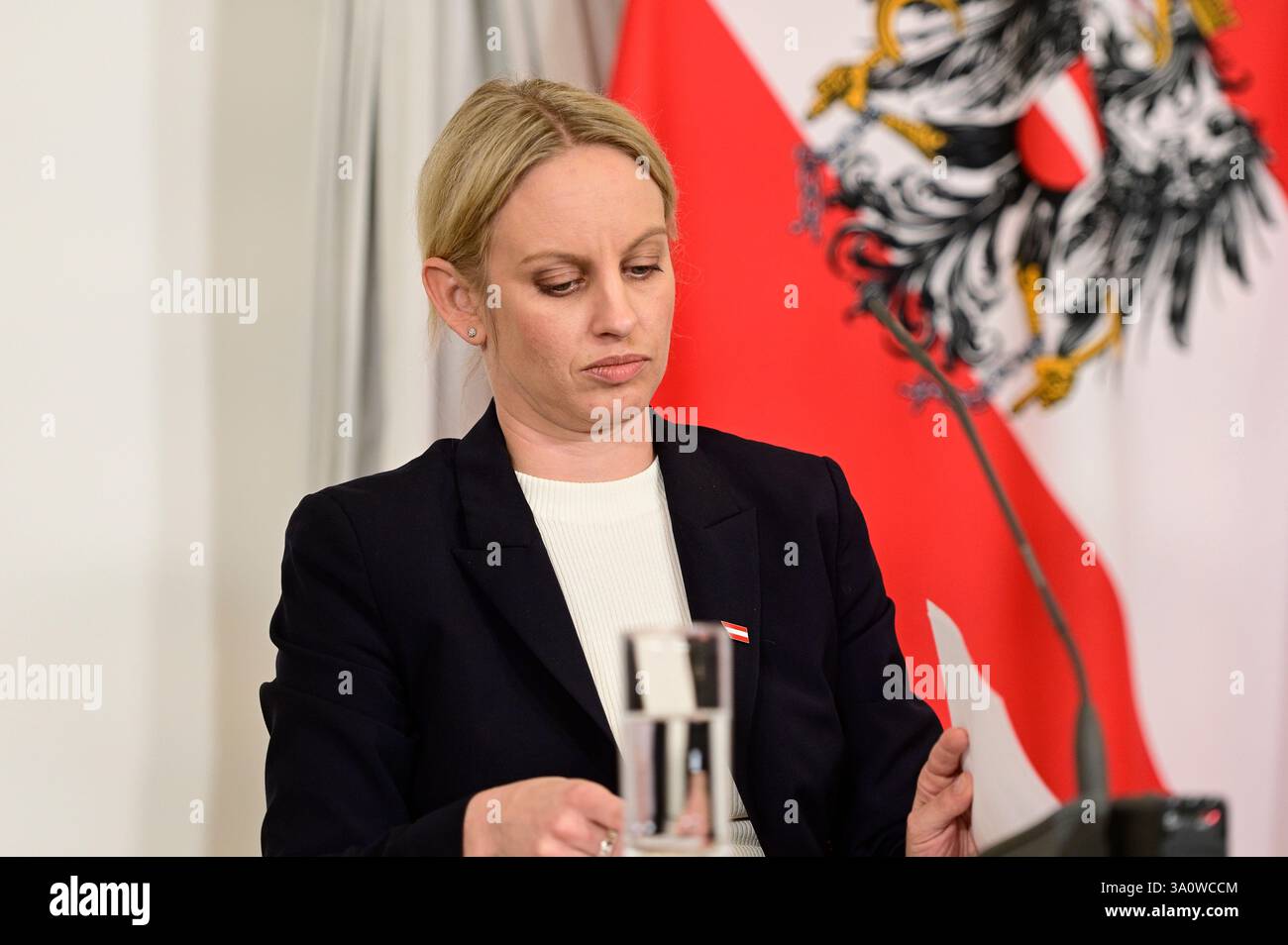 Vienna, Austria. 5th Mar, 2025. Press foyer after the Council of ...