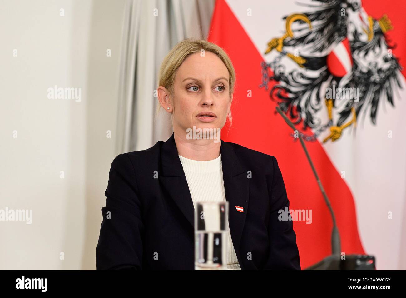 Vienna, Austria. 5th Mar, 2025. Press foyer after the Council of ...