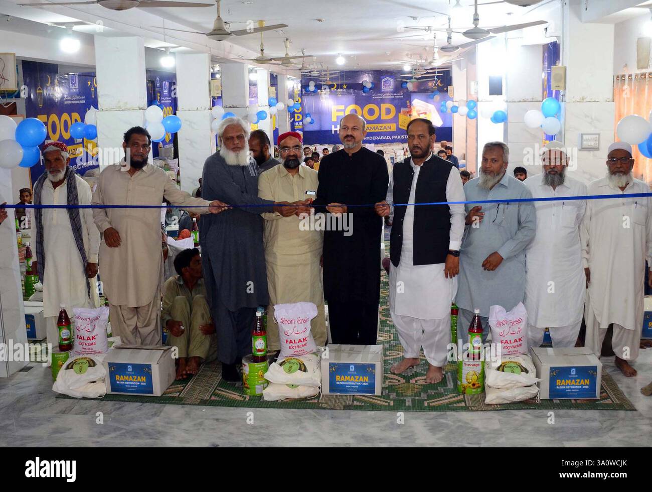 Jamat-e-Islami (JI) District Amir, Hafiz Tahir Majeed along with others ...