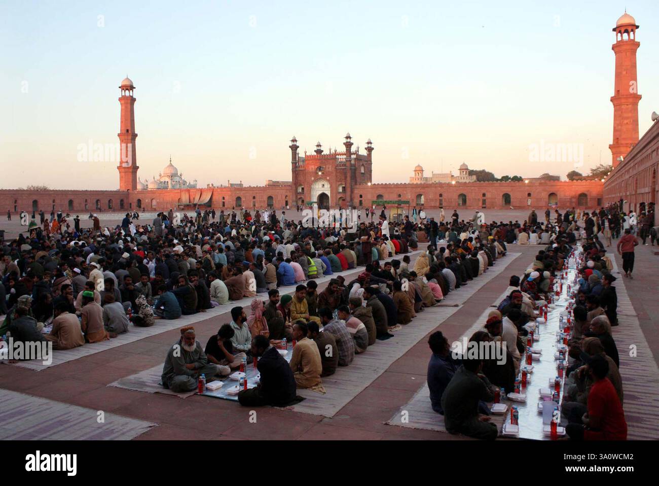 Faithful Muslims are breaking the fast (Iftar) during the Holy Month of ...