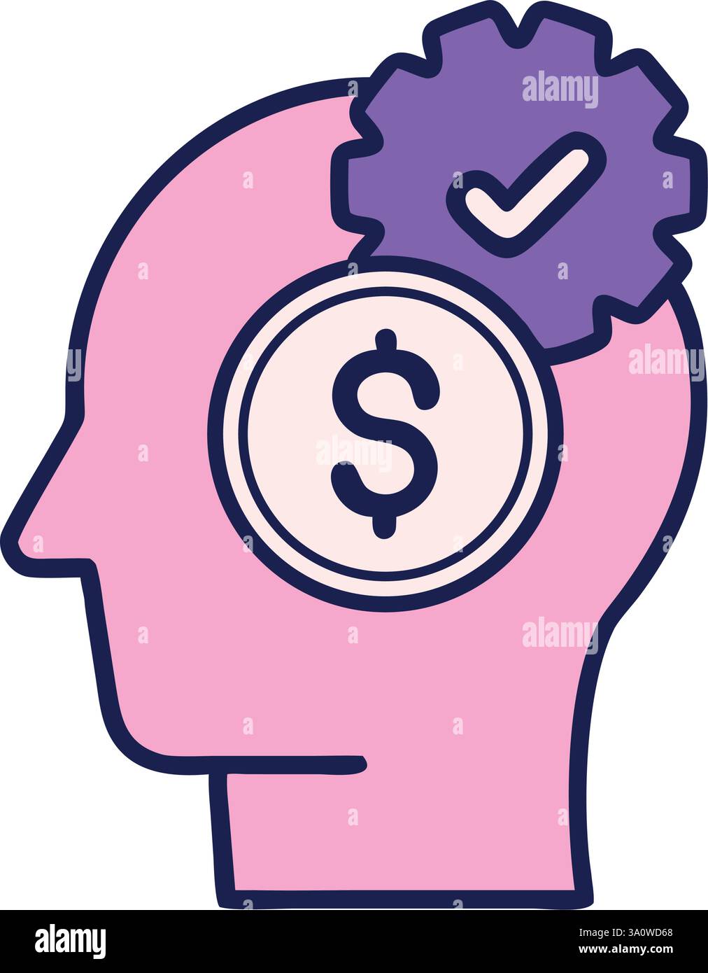 Fixed Mindset Financial Block Stock Vector Image & Art - Alamy