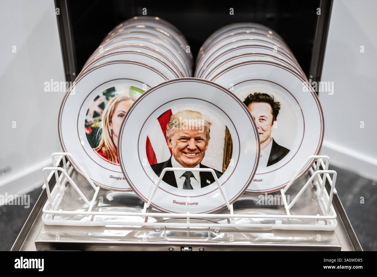 Madrid, Spain. 05th Mar, 2025. "White Washing" the work by artist ...