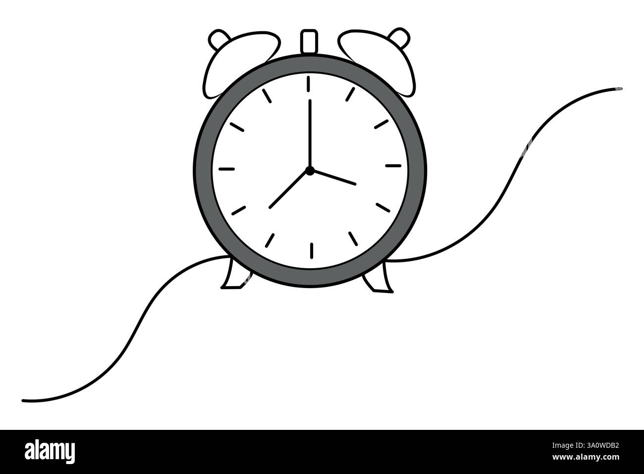 Earth hour continuous one line art drawing of isolated vector ...